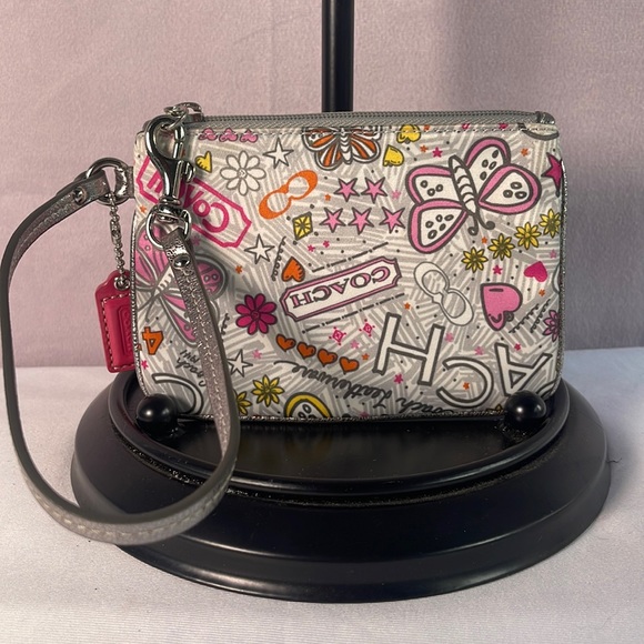 Coach | Bags | Coach Poppy Butterfly Graffiti Wristlet | Poshmark